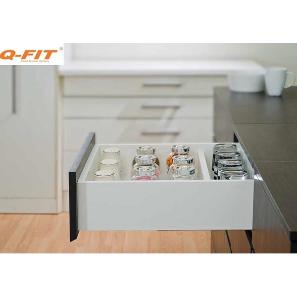 Τηλεσκοπικός οδηγός συρταριού κρυφός με φρένο βαρέως τύπου Q-Fit ...